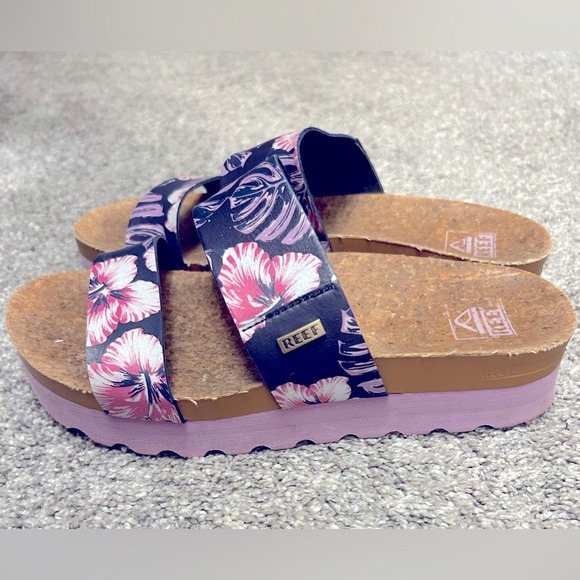 Reef | Shoes | Reef Sandals With Cork Platform Bouncy And Cushioned ...